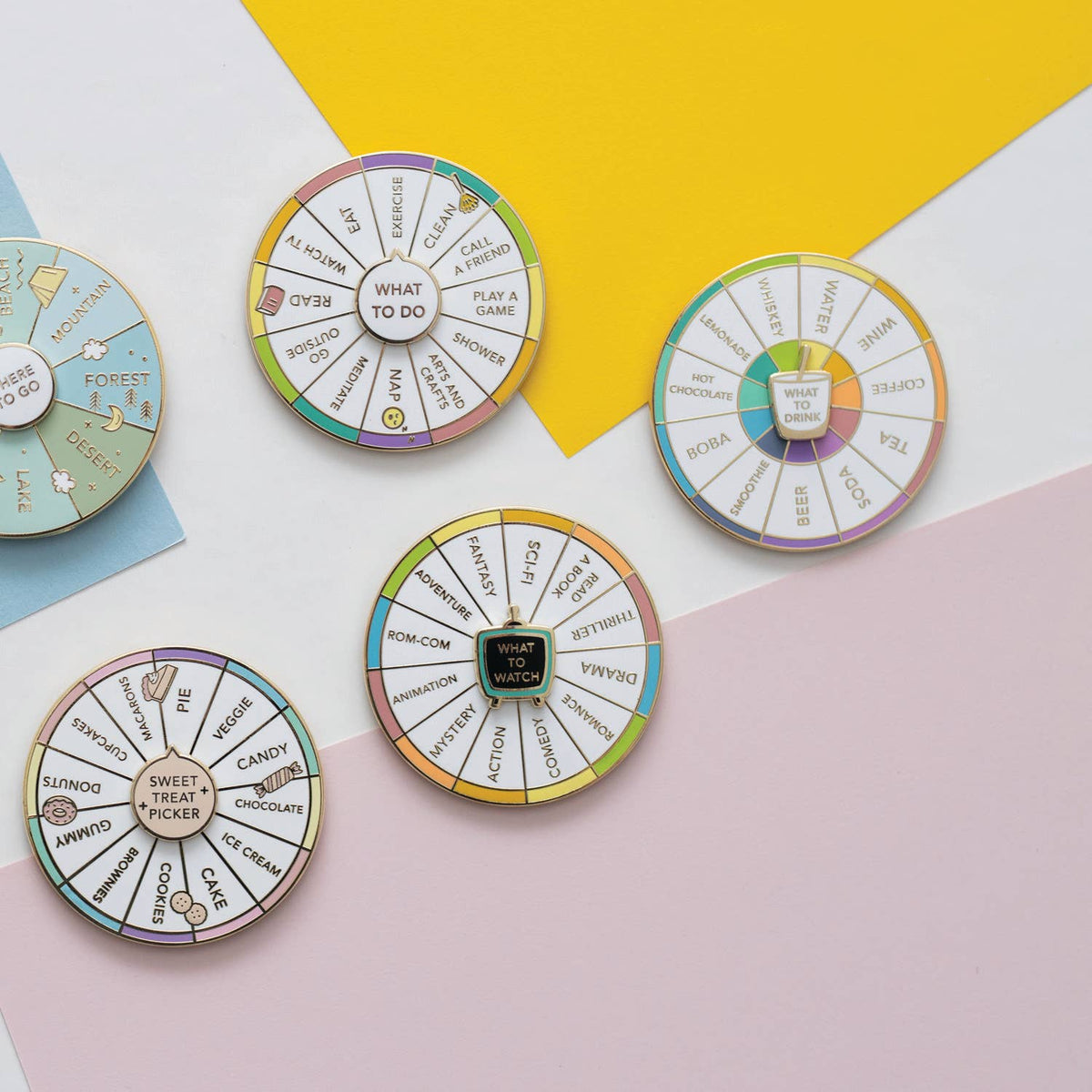 What To Watch Spinning Enamel Pin, Interactive Pin – We the Dreamerz
